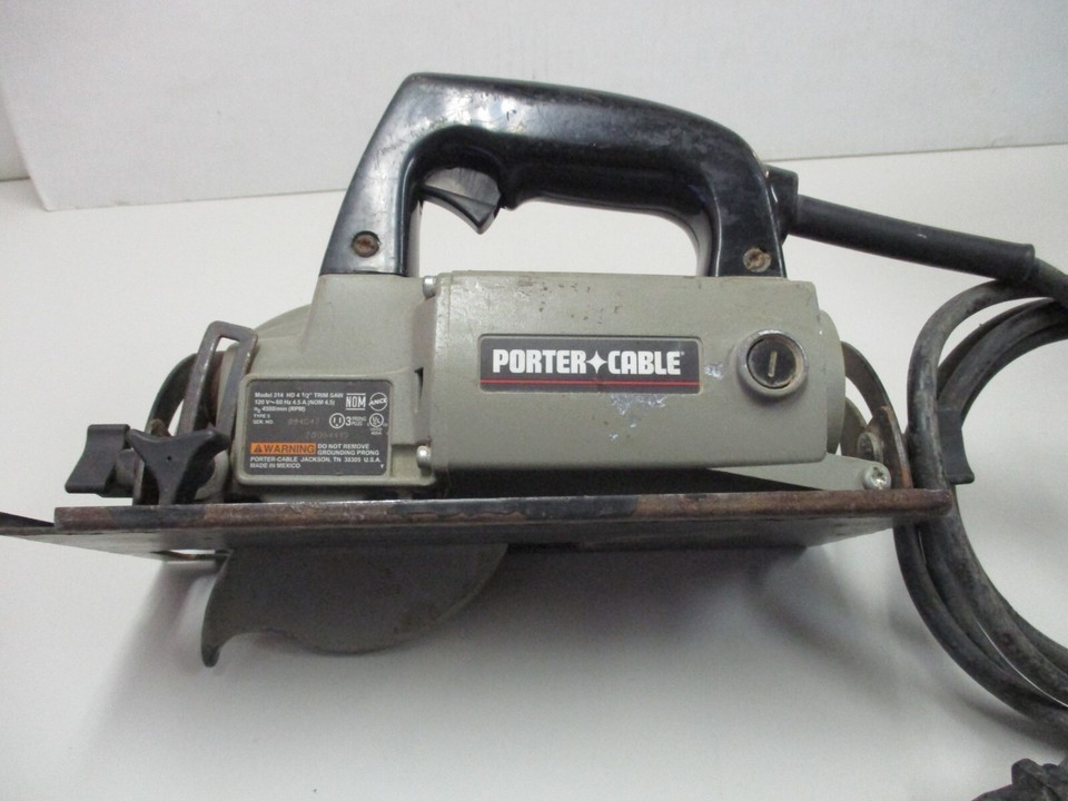Vintage Porter Cable 4-1/2" Electric Trim Saw Model # 314HD | eBay