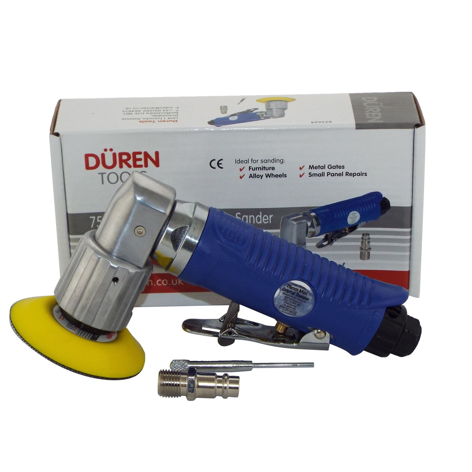 75mm Mini Air Polisher Kit (3") + Farecla G3 & G10 Compound/Polishing ...