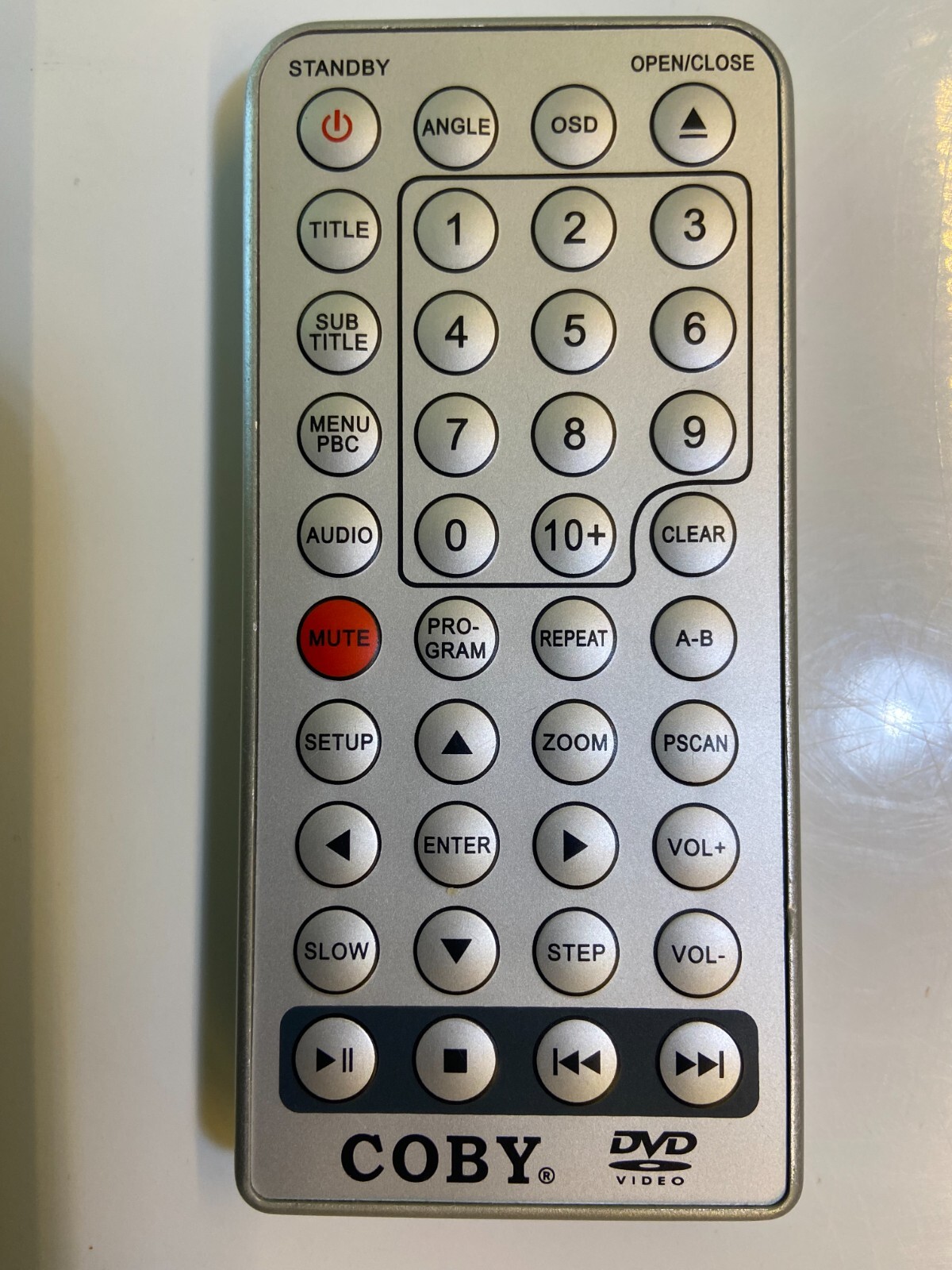 Coby Remote Control KF-8222A Portable DVD Player Replacement Used | eBay