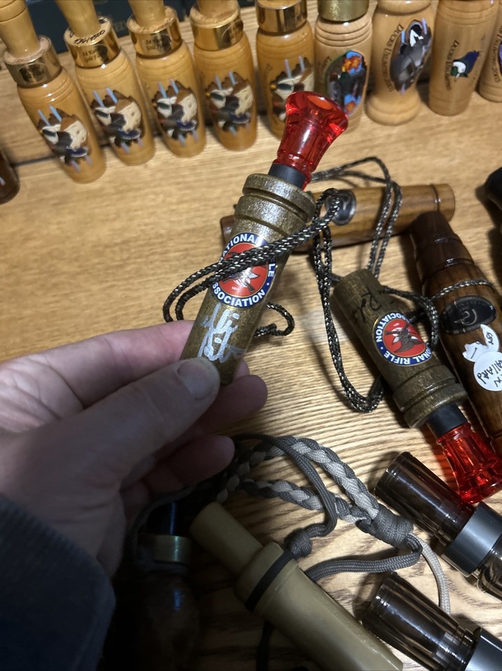 DUCKS UNLIMITED DUCK CALL LOT! LOTS OF SIGNED BUCHERS! OVER 50 CALLS ...