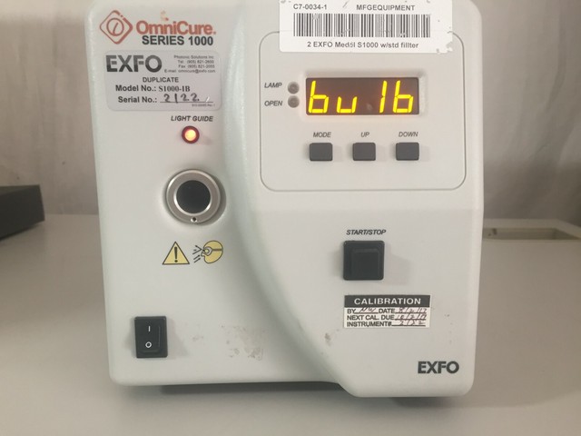 EXFO Omnicure S1000-ib UV Curing System No Bulb for sale online | eBay
