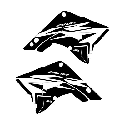 CR250 Polisport Restyle Gen1 Shroud Graphics 2002+ 2020 style black | eBay