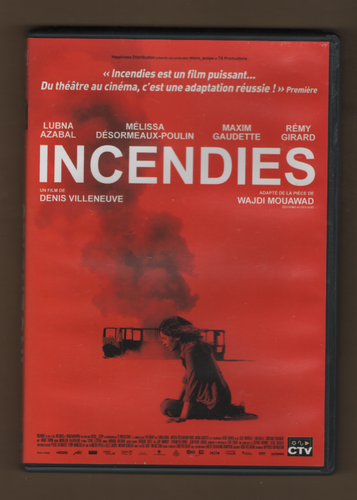 dvd 'INCENDIES' Lubna AZABAL Denis VILLENEUVE | eBay