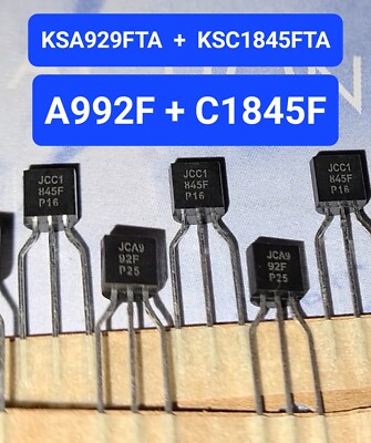 4PCS 2pairs KSA992F/KSC1845F (A992F/C1845F) Transistors TO-92, USA ...