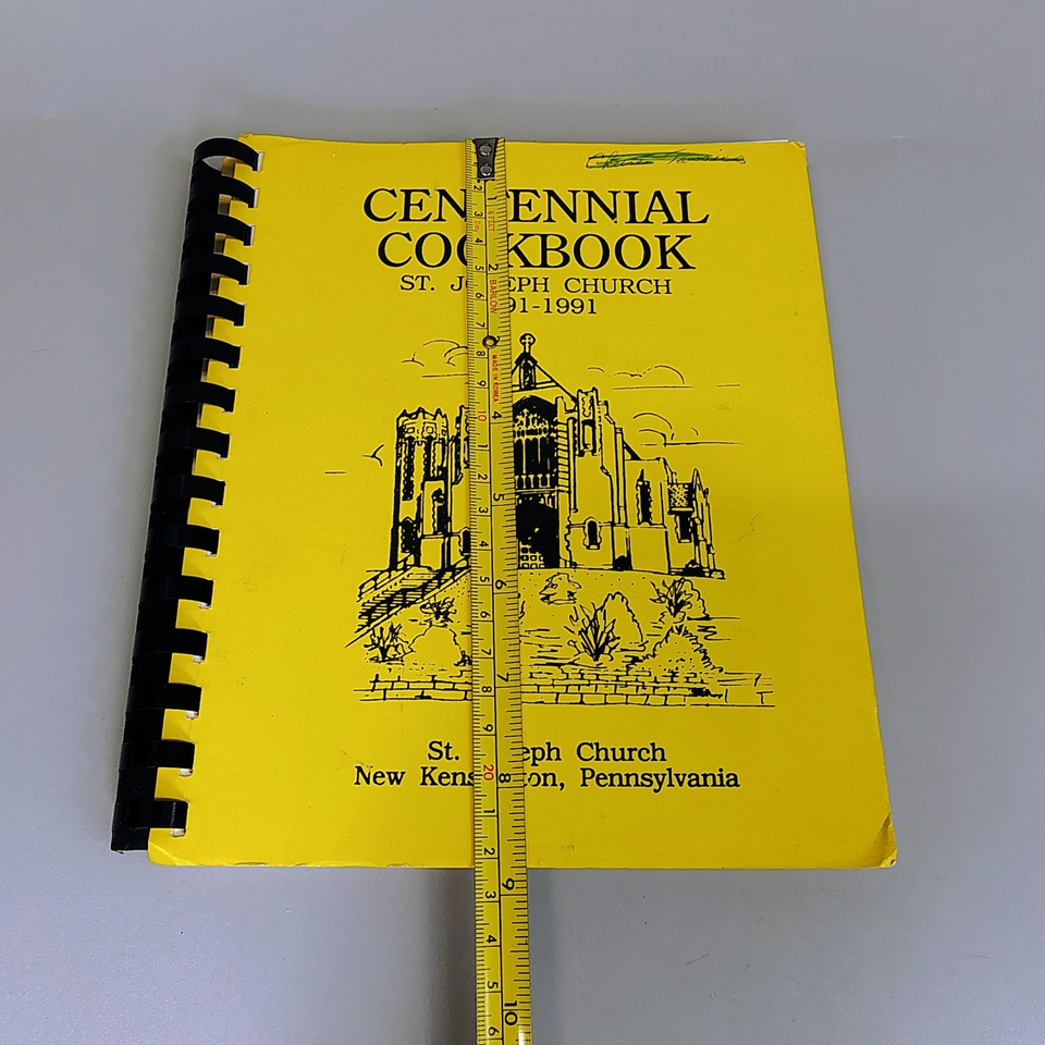 HTF Centennial Cookbook St. Joseph Church New Kensington PA Yellow Cook ...