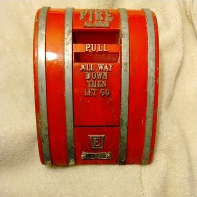 VINTAGE Edwards Fire Alarm Pull Station ANTIQUE | eBay