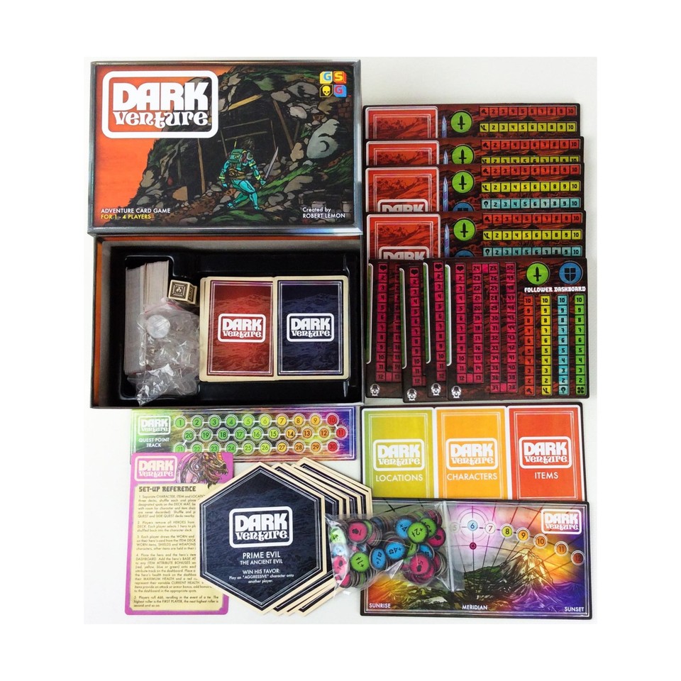 Gilded Skull Board Game Dark Venture w/Vile Invaders NM | eBay