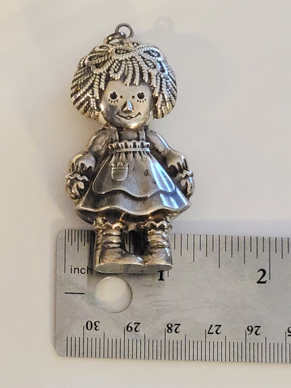 1975 Bobbs Merrill 3D Raggedy Ann Sterling Silver Pen… - Gem