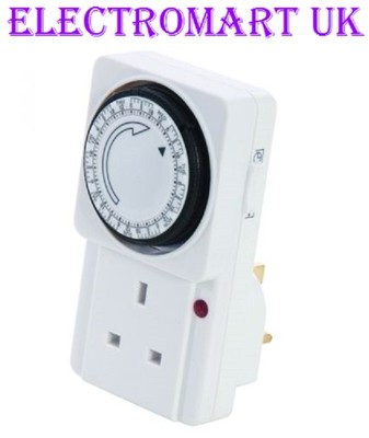 13A PLUG IN 7 DAY MECHANICAL SEGMENT TIMER TIME SWITCH UP TO 84 ON-OFF ...
