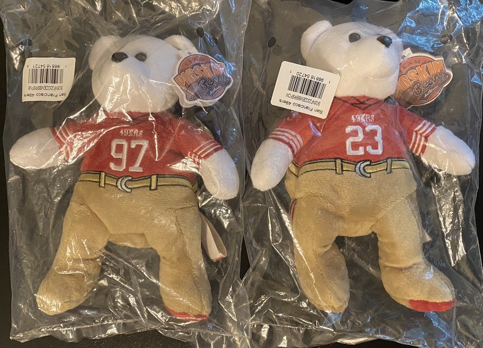 Purdy, Samuel, Bosa, & McCaffrey 49ers Team Beans Embroidered Player ...