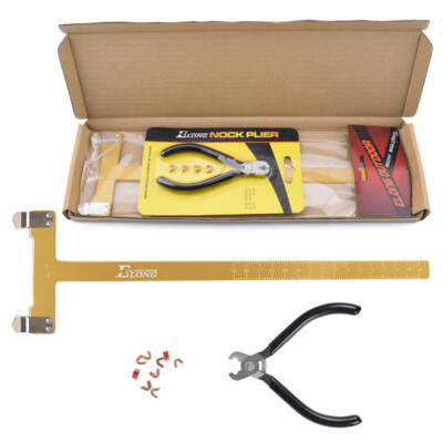 1 Set Archery Nock Pliers Set + 4 String Nocking Points + Bow T Square ...