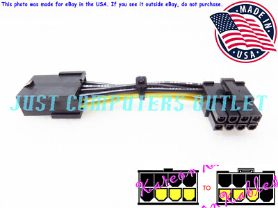🔥 (12mm) 8-Pin Right Angle GPU to 8P PCIe GPU Power Cable V1 | eBay
