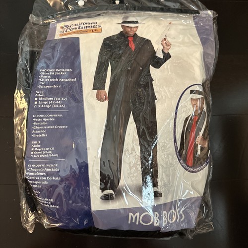 Mob Boss Mafia Al Capone Gangster Style Adult Men Costume Size XL | eBay