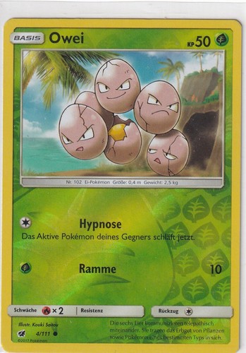 Pokemon The Sturmröte Rope Card No. 4/111 Owei Reverse Holo German | eBay