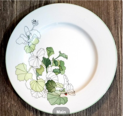 Block Spal Geranium Bread and Butter Plate 6 3/8" | eBay