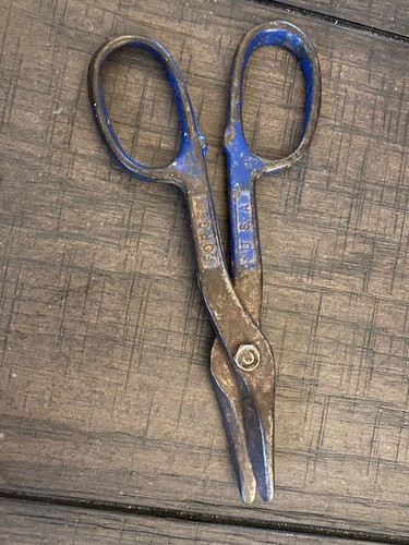 Vintage 7” Tin Snips Metal Shears Cutters Forged Made in USA Blackhawk ...