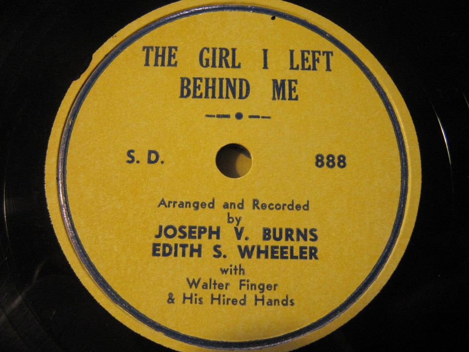 Walter Finger Calls BURNS Wheeler SQUARE DANCE INSTRUCTION Girl I Left ...