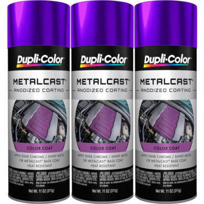 Duplicolor Paint MC204 (3-Pack), Metalcast Paint, Purple Anodized, 11 ...