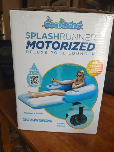 POOL CANDY SPLASH RUNNER MOTORIZED POOL LOUNGER Float 66watt Dual ...