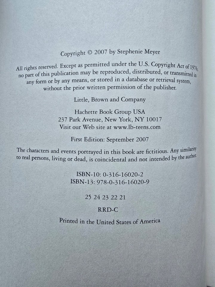 3 Stephenie Meyer Books New Moon Breaking Dawn Eclipse Twilight ...