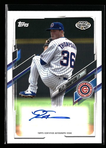 Riley Thompson 2021 Topps Pro Debut #PD-117 Autographs South Bend Cubs ...