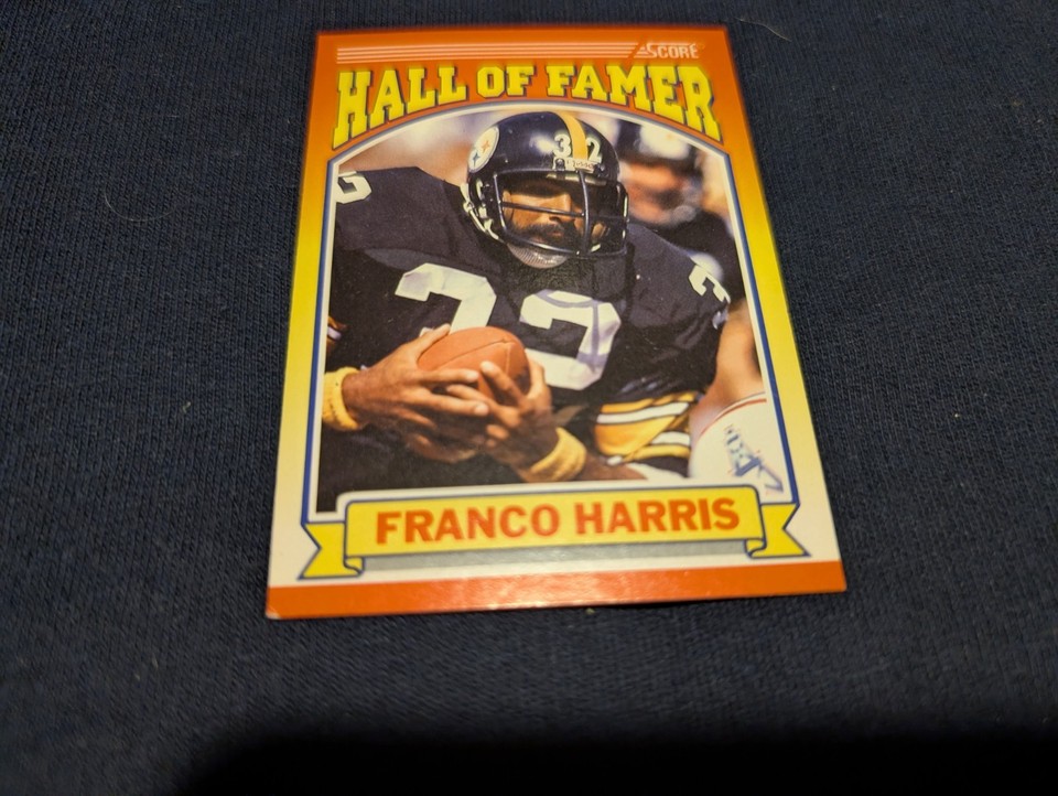 1990 Franco Harris Steelers RB HOF Immaculate Reception Superbowl IX ...