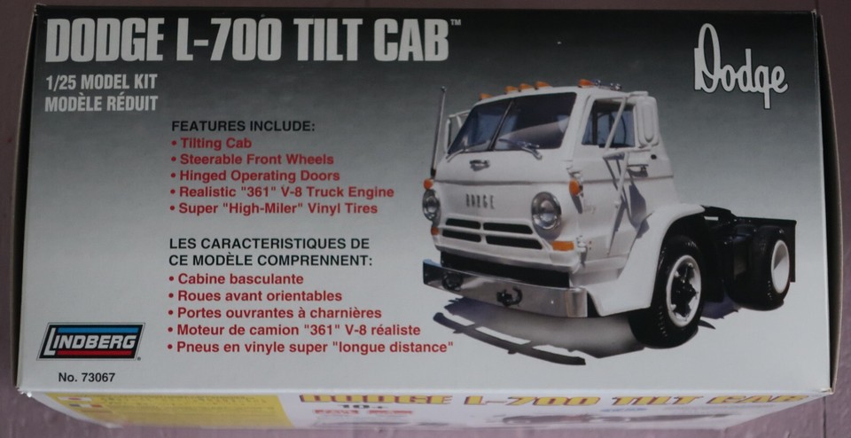 Vintage Dodge L-700 Tilt Cab Big Rig Model Kit Semi truck 1/25 NOS 2006 ...