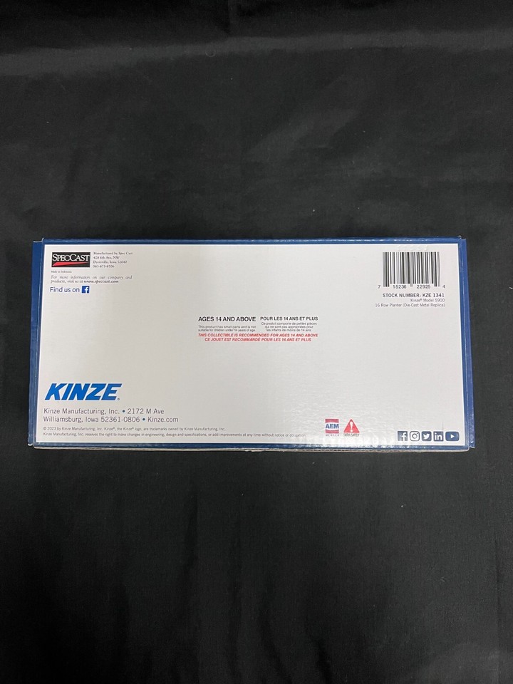 KINZE 5900 16 ROW PLANTER KZE1341 | eBay