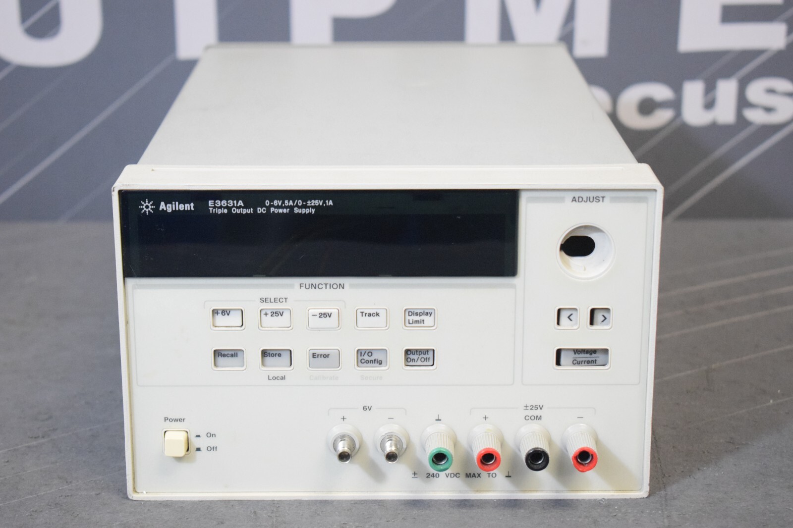 Agilent E3631A Triple Output DC Power Supply ±25 V, 1 A; 6 V/5 A 80 W ...