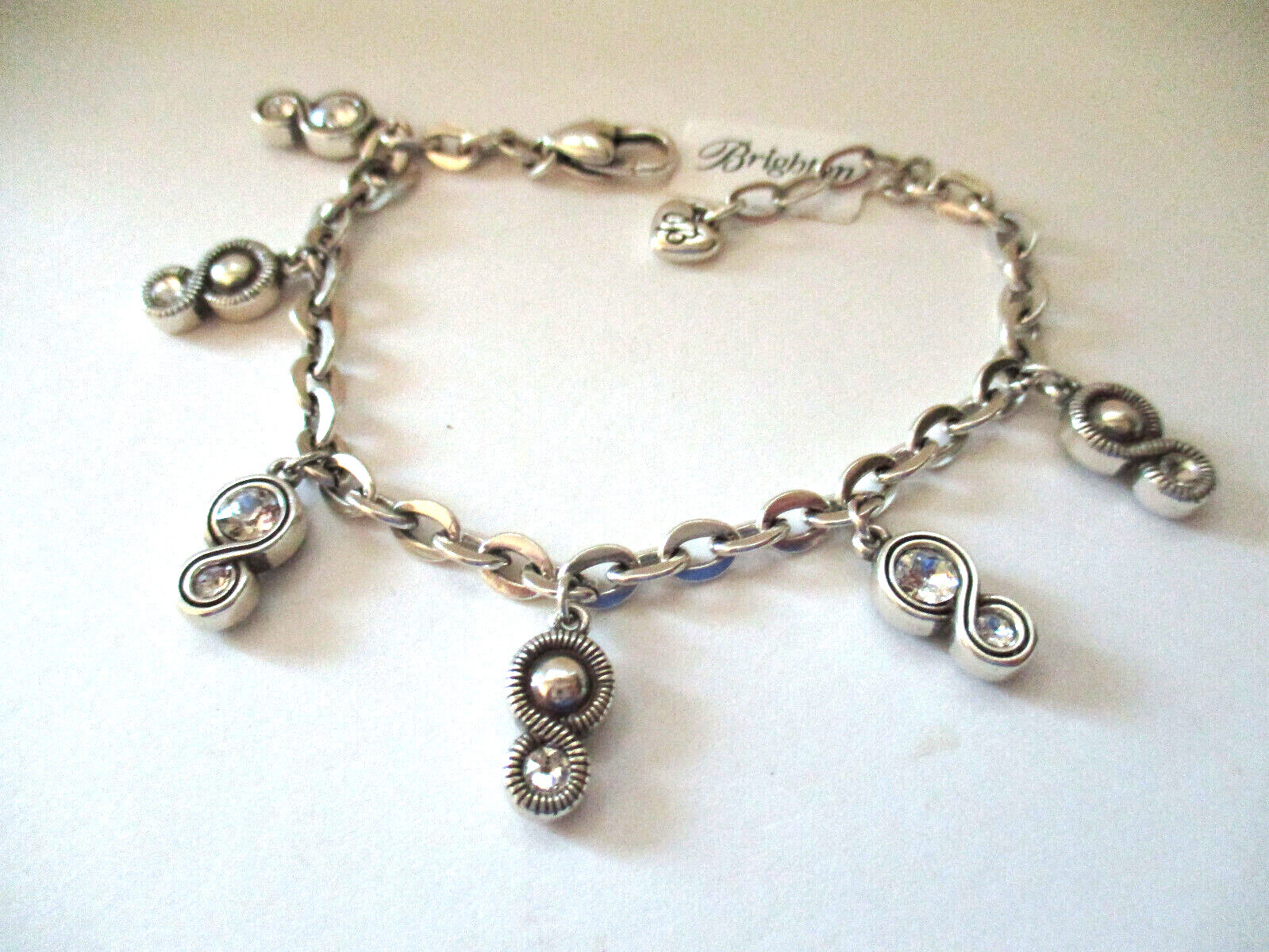 Brighton "INFINITY SPARKLE" Necklace-Earring-Bracelet Set (MSR$144) NWT ...