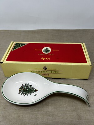 Spode Christmas Tree Spoon Rest, Fine Earthenware 9” | eBay