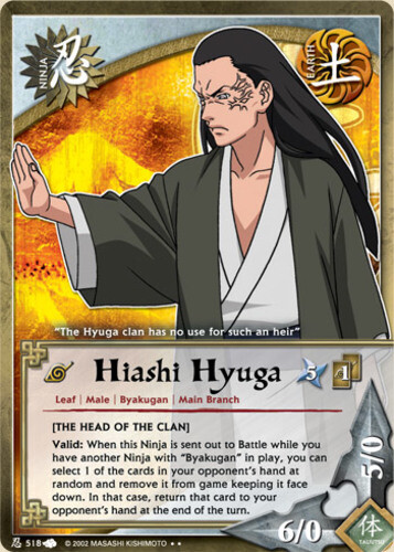 Hiashi Hyuga - N-518 - Rare - 1st Edition - Foil A New Chronicle Played ...