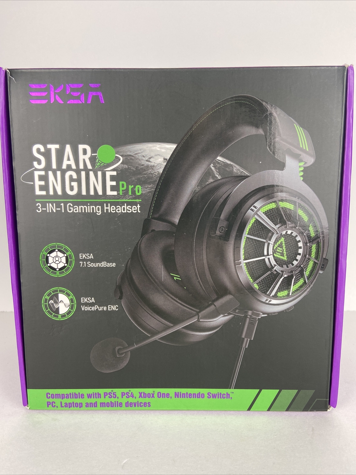 EKSA Star Engine Pro Gaming Headset - 7.1 Surround Sound for PC PS4 PS5 ...
