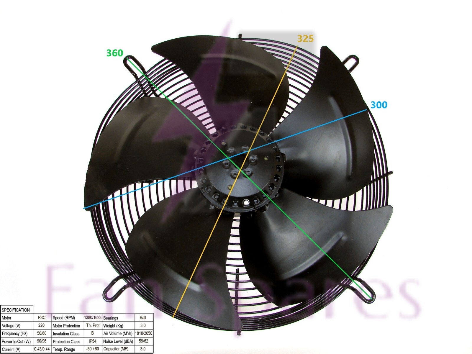 Axial Fan Motor Sucking 250-630mm Air Con Conditioning Cooling Chiller ...