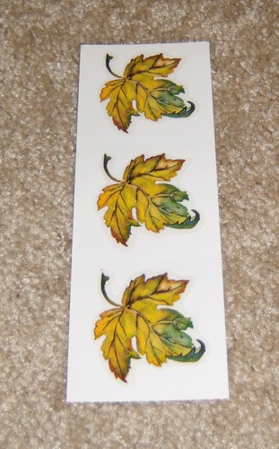 PSX Sticker Designs Sticker Strip ~ Autumn Leaf | eBay
