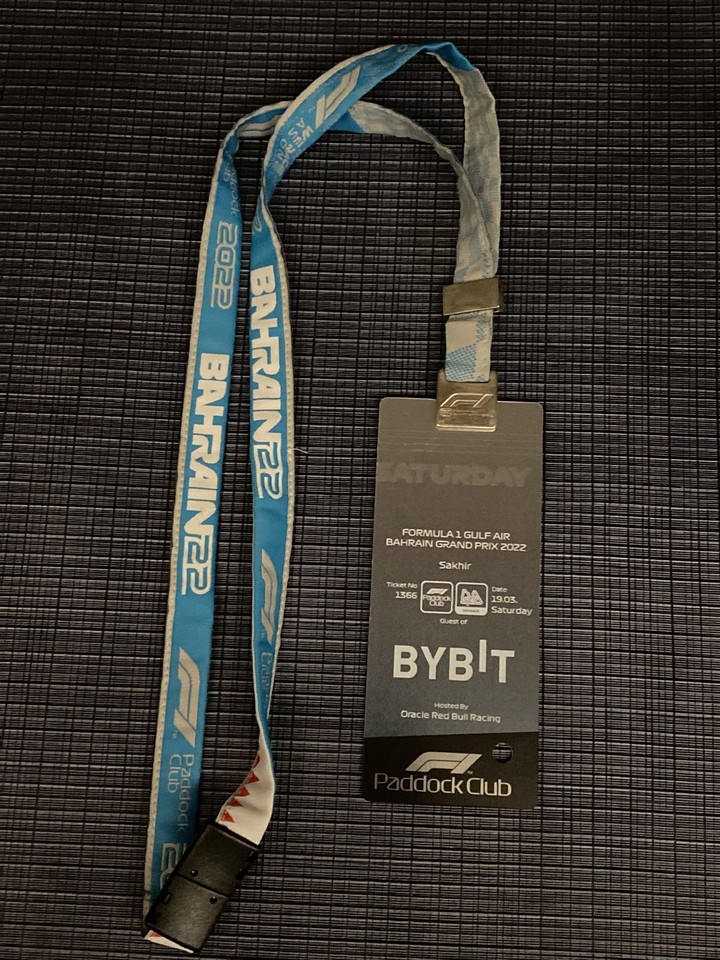 2022 Bahrain 🇧🇭 Sakhir F1 Paddock Club Pass Formula 1 Leclerc Hatrick ...