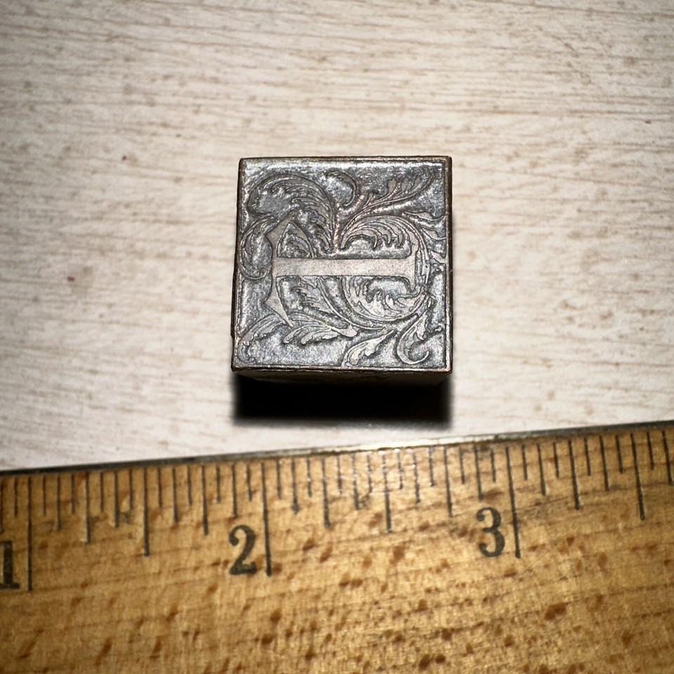Printing Block “ Letter T “ Lead Block, Nice Details! | eBay