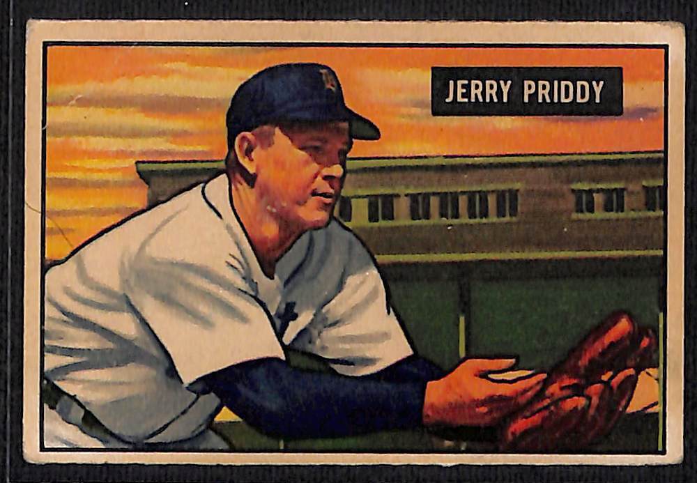 1951 Bowman #71 Jerry Priddy Detroit Tigers EX+ Sharp Card | eBay