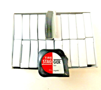 Race Car 10' Tire Stagger Tape Measure - 20 Pack Of Tire Stagger Tape ...