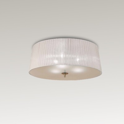 Ceiling From Ceiling Round Design Classic Fabric 3 Lights MN-170 | eBay ...