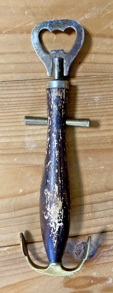 Vintage Brass and Wood Anchor Bottle Opener Nautical JAPAN | eBay