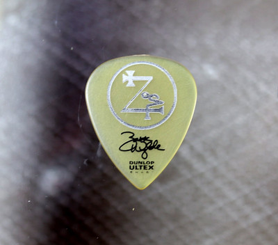 Zakk Wylde Tour Guitar Pick ~ Stage Played ~ Ozzy Osbourne Black Label ...