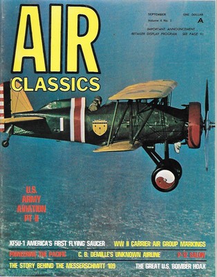 Air Classics V4 N1 1967 V-173 Flapjack Demille XB-21 Bomber Browning ...