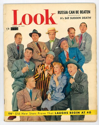 Look April 10 1951 US general-interest magazine Bob Hope Marx TV comedy ...