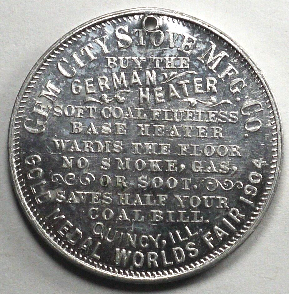 1904 Metal World's Fair German Heater Gem City Stove Quincy Illinois ...