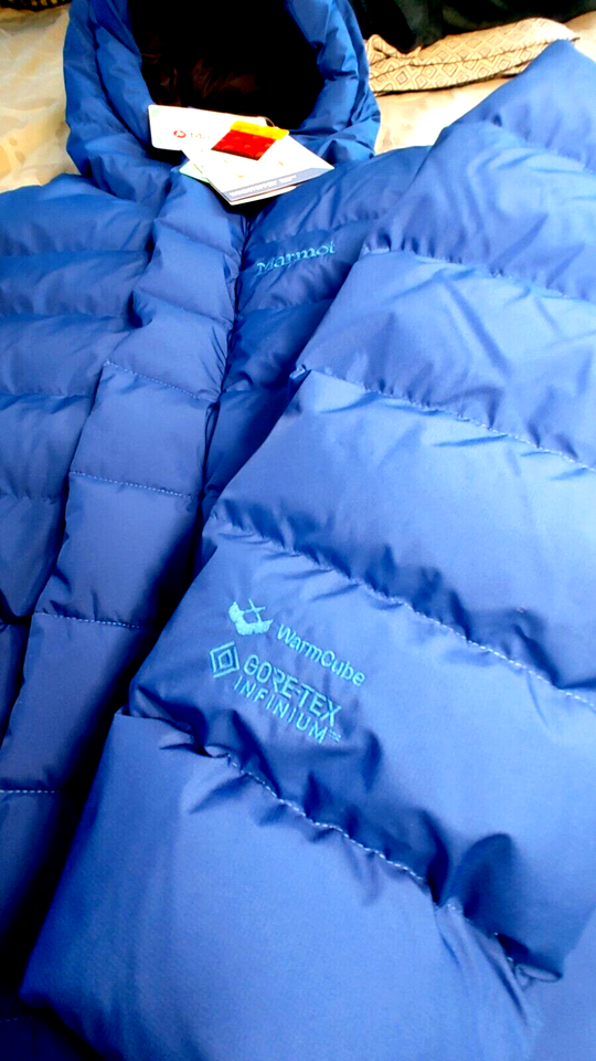 Marmot Warmcube Golden Mantle Jacket mens large nwt dark azure blue ...