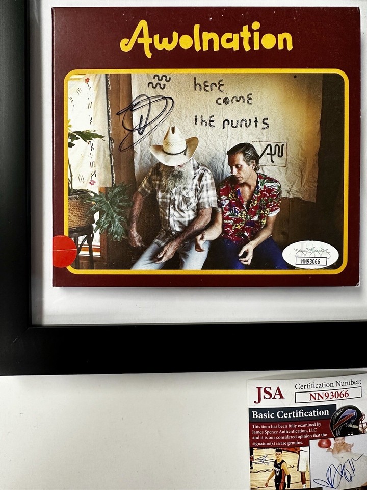 Awolnation Aaron Bruno Signed Here Come The Runts Framed CD Booklet ...