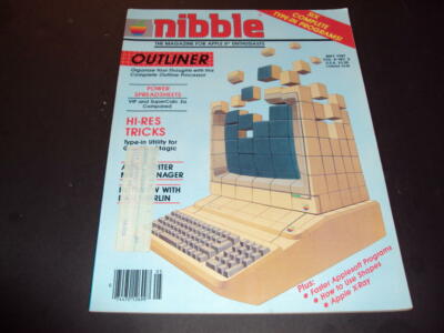 Nibble Magazine for Apple ll May 1987 Hi-Res Tricks, Power Spreadsheets ...