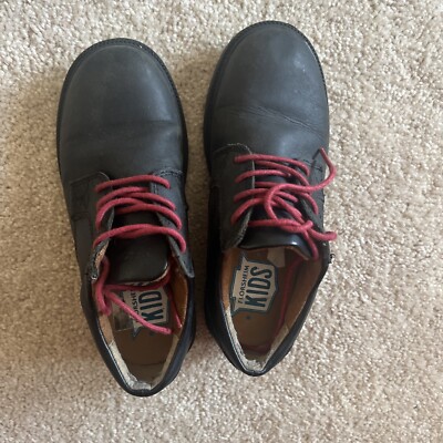 florsheim boys shoes leather red laces black size 13m | eBay