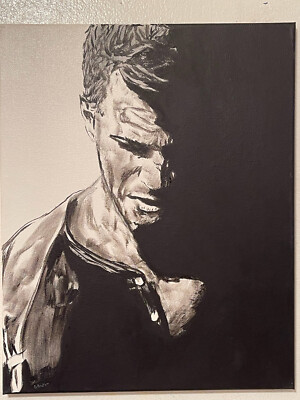 Seasoned Art Uncharted Nathan Drake hand painted portrait canvas PS4 ...
